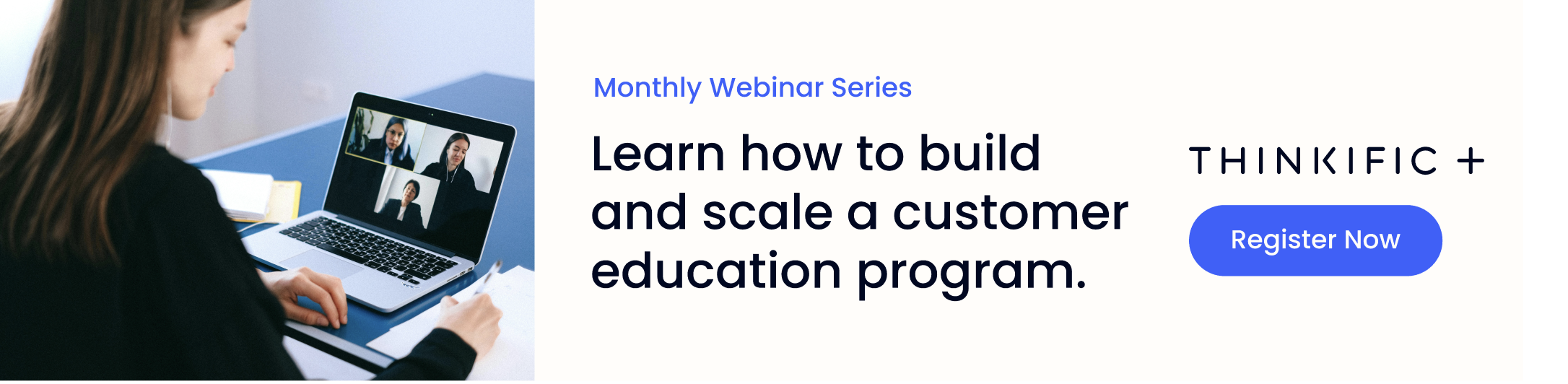 Webinars presented by Thinkific Plus